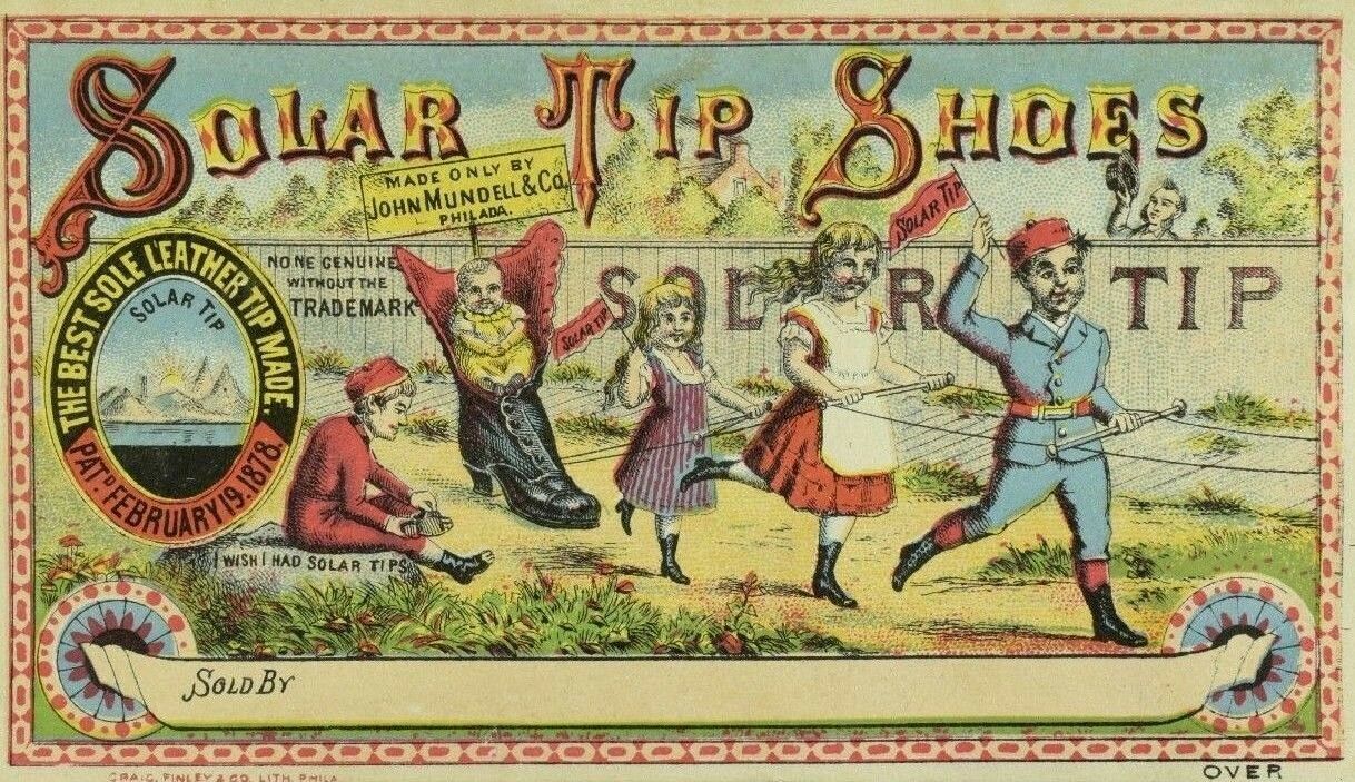 1870's-80's Solar Tip Shoes Children's Parade Baby In Giant Boot P99 ...