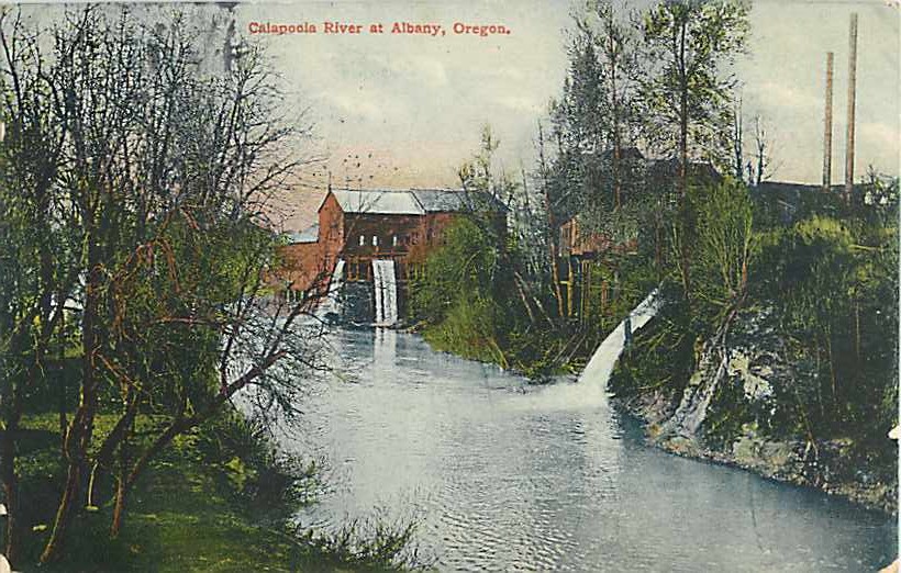 Calapooia River at Albany Oregon OR 190? Divided Back | United States ...