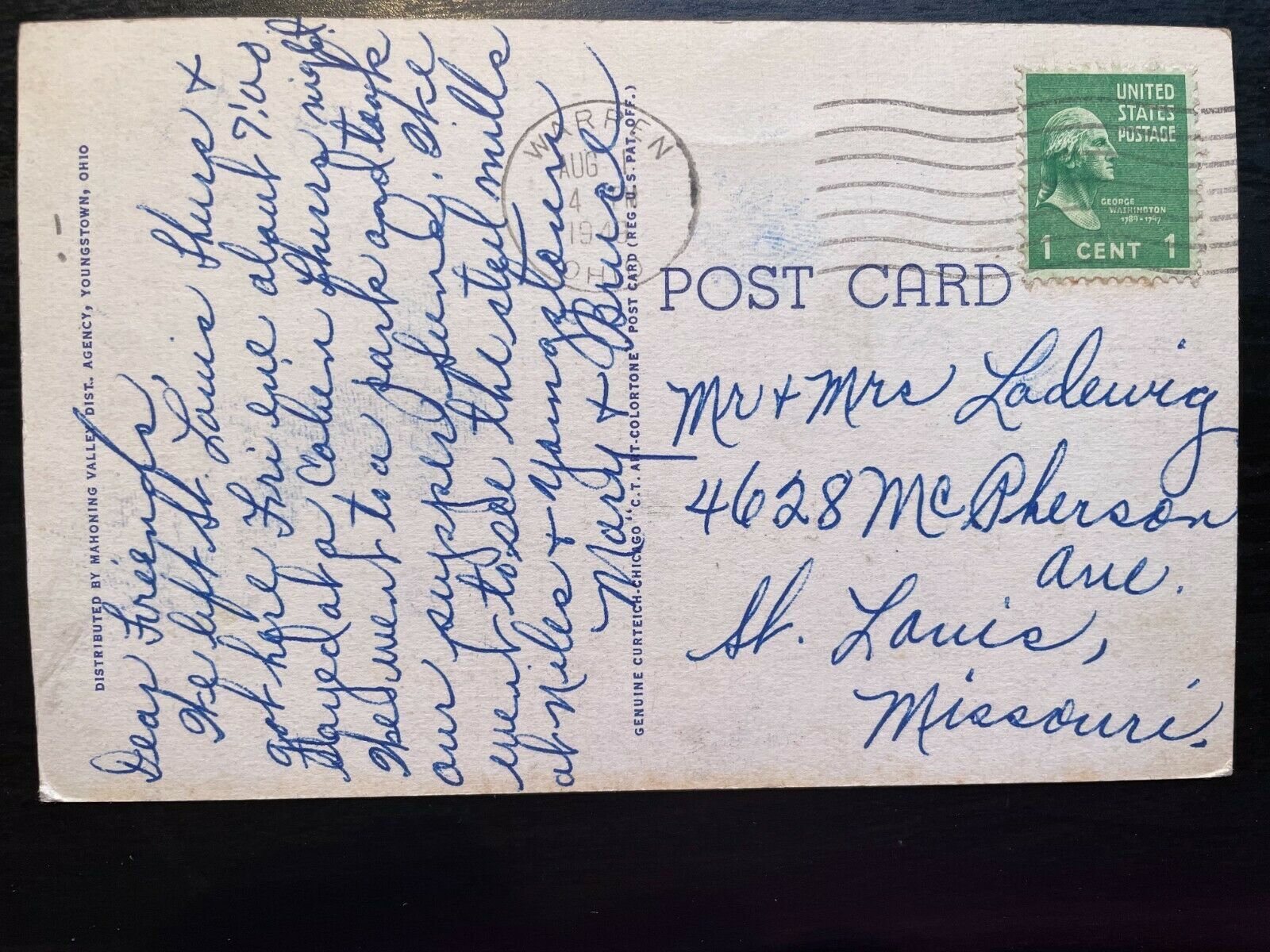 Vintage Postcard 1943 Warren City Hospital Warren Ohio | United States ...