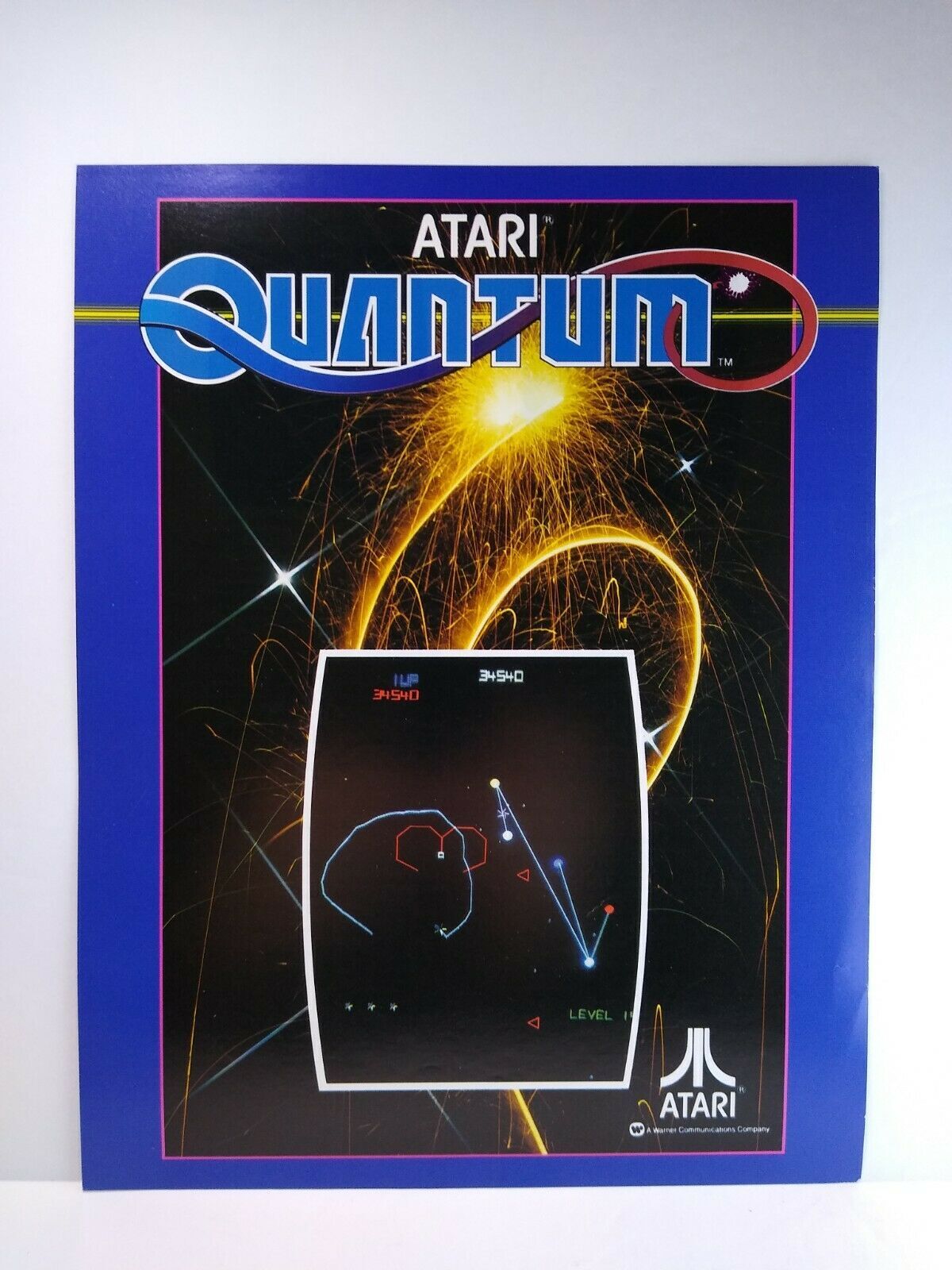 Quantum Arcade Flyer 1982 Original Vintage Video Game Art Retro 8.5" x 11" | Ephemera - Other ...