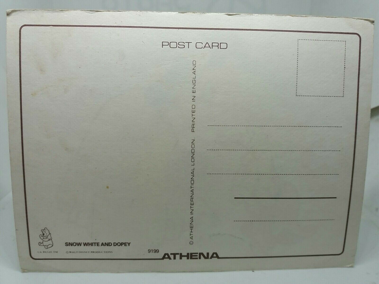 Walt Disneys Snow White and Dopey Vintage Postcard | Other / Unsorted, Postcard / HipPostcard