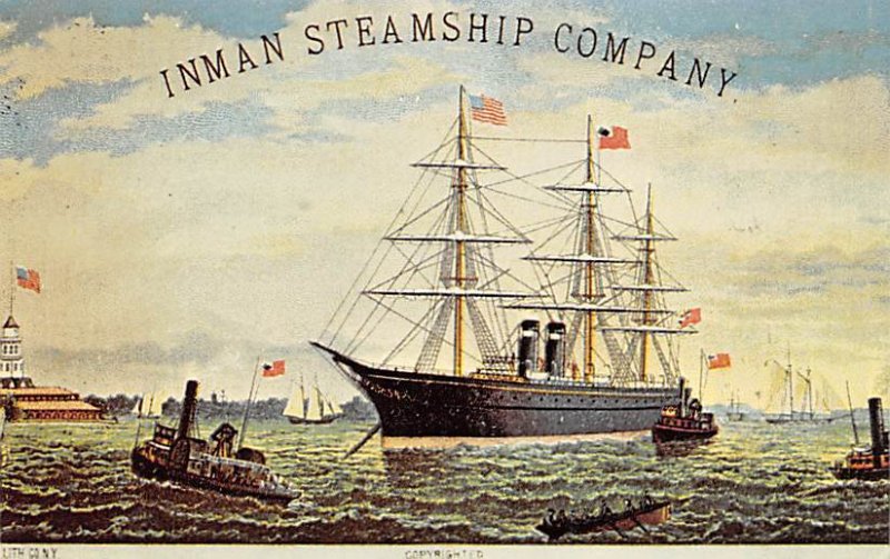 City of New York City of Paris Inman Steamship Company Ship | Topics ...