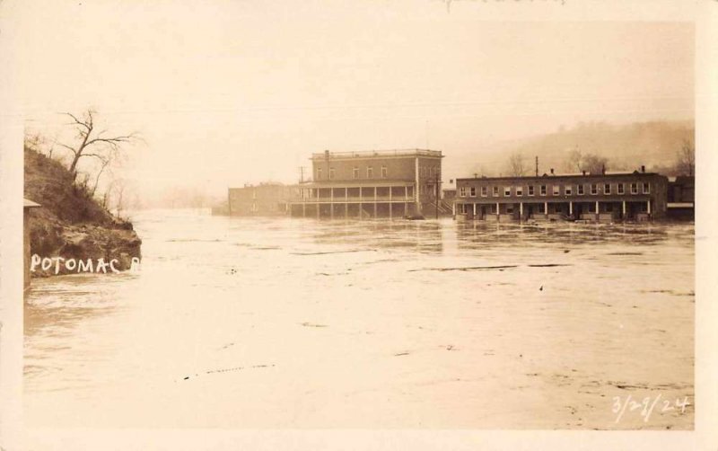 Potomac River Flood 1924 Maryland Luke Westernport Piedmont Real Photo ...