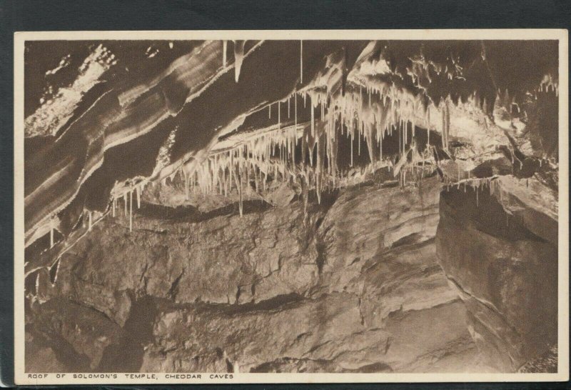 Somerset Postcard - Roof of Solomon's Temple, Cheddar Caves RS20598 ...