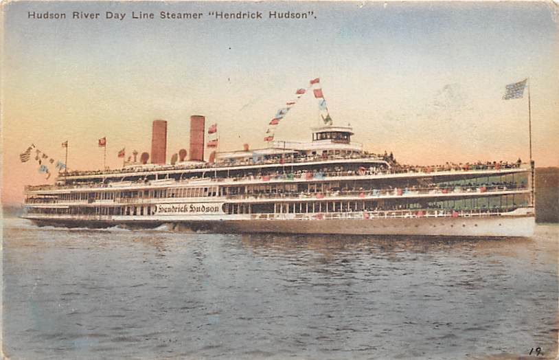 Hendrick Hudson River Steamship Hudson River Day Line Ferry Boat Ship ...