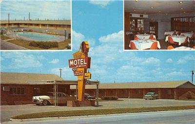 CHIEF MOTEL & RESTAURANT Colby, Kansas Roadside c1950s Chrome Vintage ...