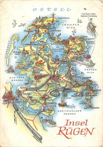 BT13804 Insel Rugen map cartes geographiques ostsee Germany | Europe ...
