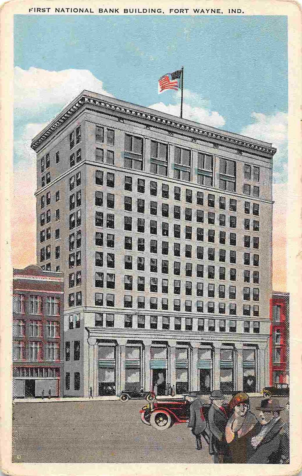 First National Bank Fort Wayne Indiana 1920c postcard | United States ...