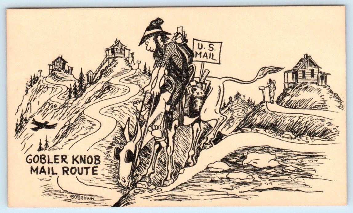 3 Postcards HILLBILLY COMICS Artist Bob Brown MOONSHINE STILL Gobler ...