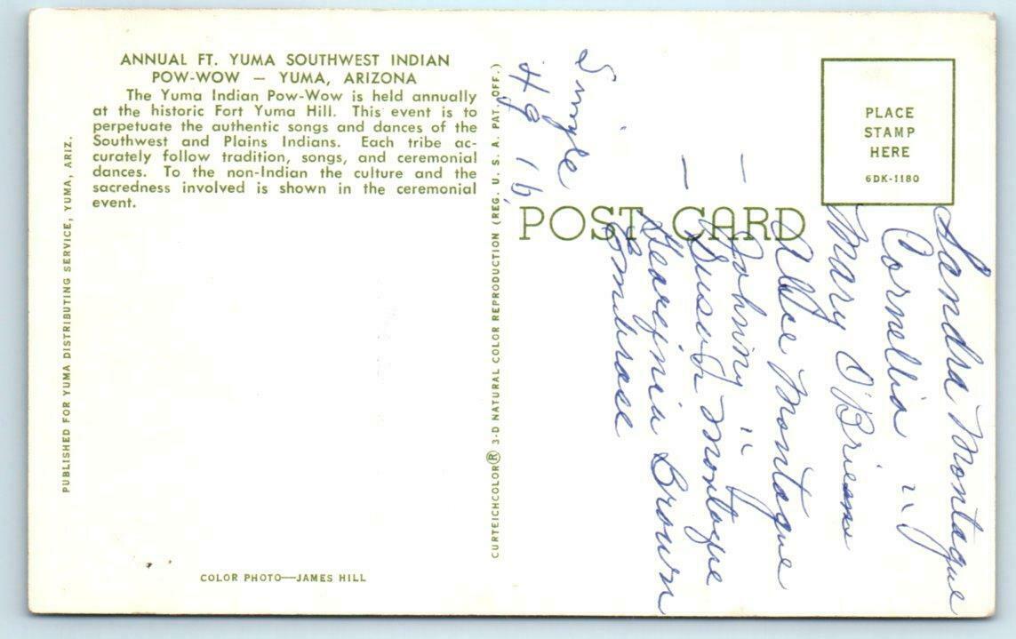 YUMA, Arizona AZ ~ Annual FT. YUMA INDIAN POW-WOW Native American 1960s ...