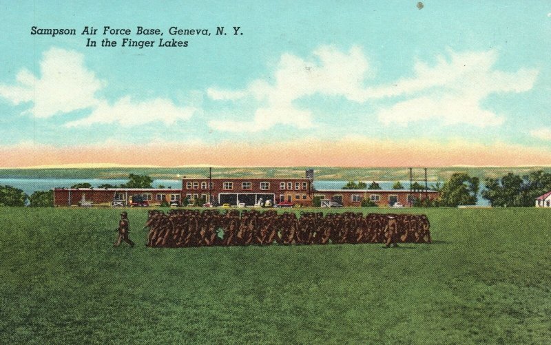 Vintage Postcard Sampson Air Force Base In The Finger Lakes Geneva New ...