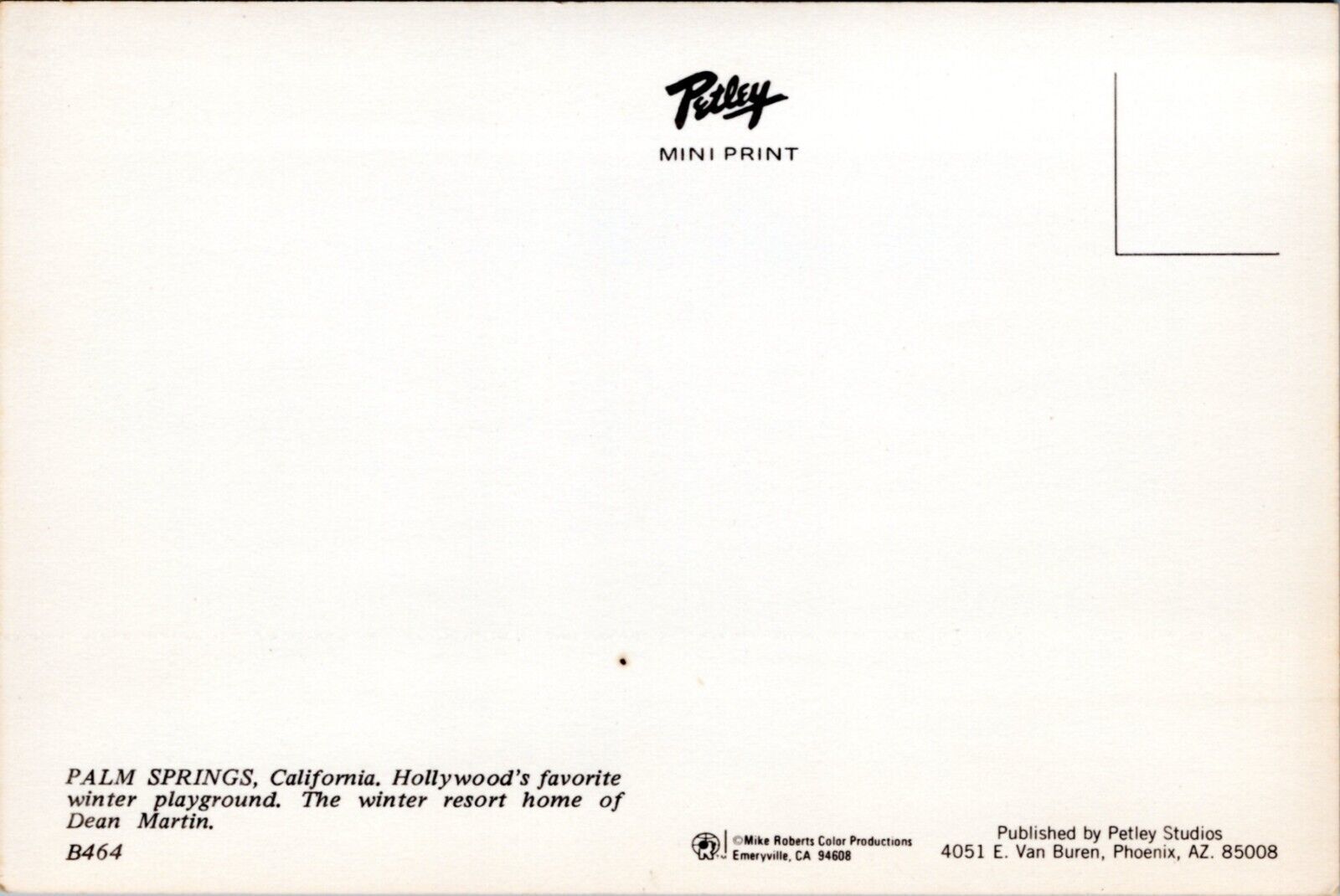 Postcard Palm Springs - Home of Dean Martin | United States ...