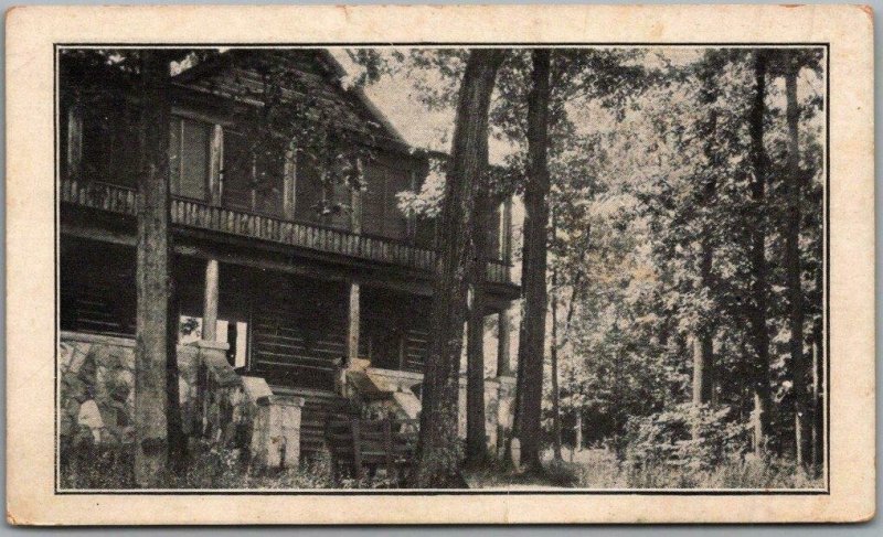 Fort Wayne IN Boy Scouts Card "You are now in WILDFLOWER WOODS ...