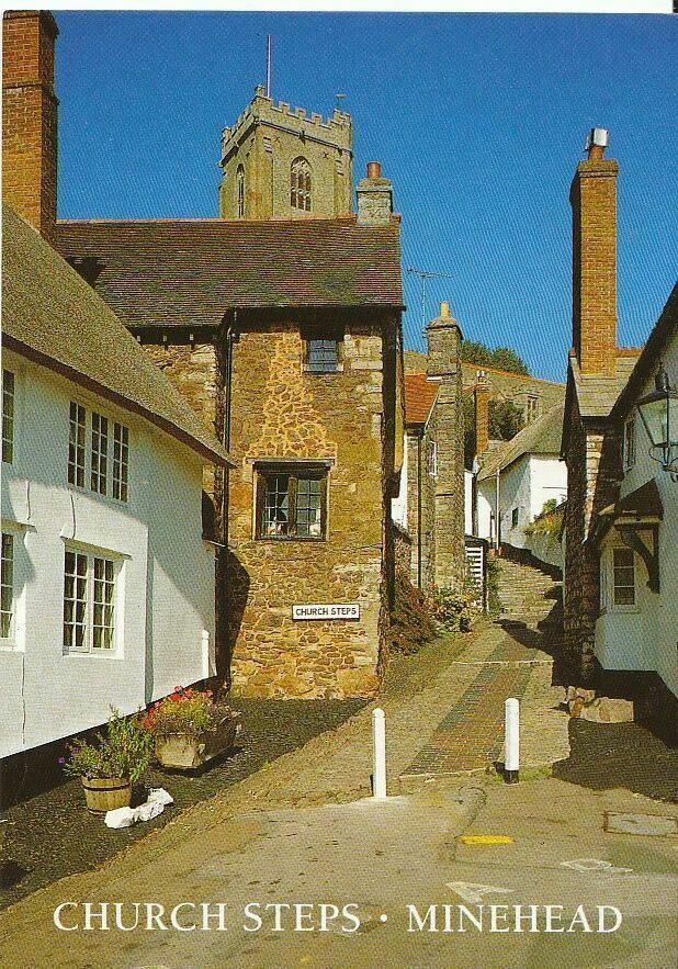 Somerset Postcard - Church Steps - Minehead AB697 | Europe - United ...