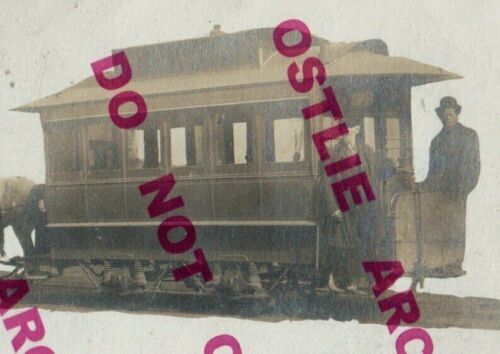 Middletown OHIO RPPC 1905 HORSE-DRAWN TROLLEY Streetcar nr Dayton ...