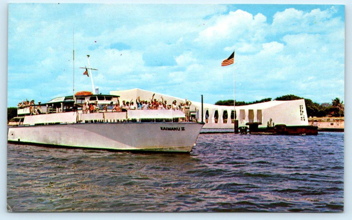 HONOLULU, HI ~ Pearl Harbor Excursion YACHT "KAIMANU II" 1960s-70s ...