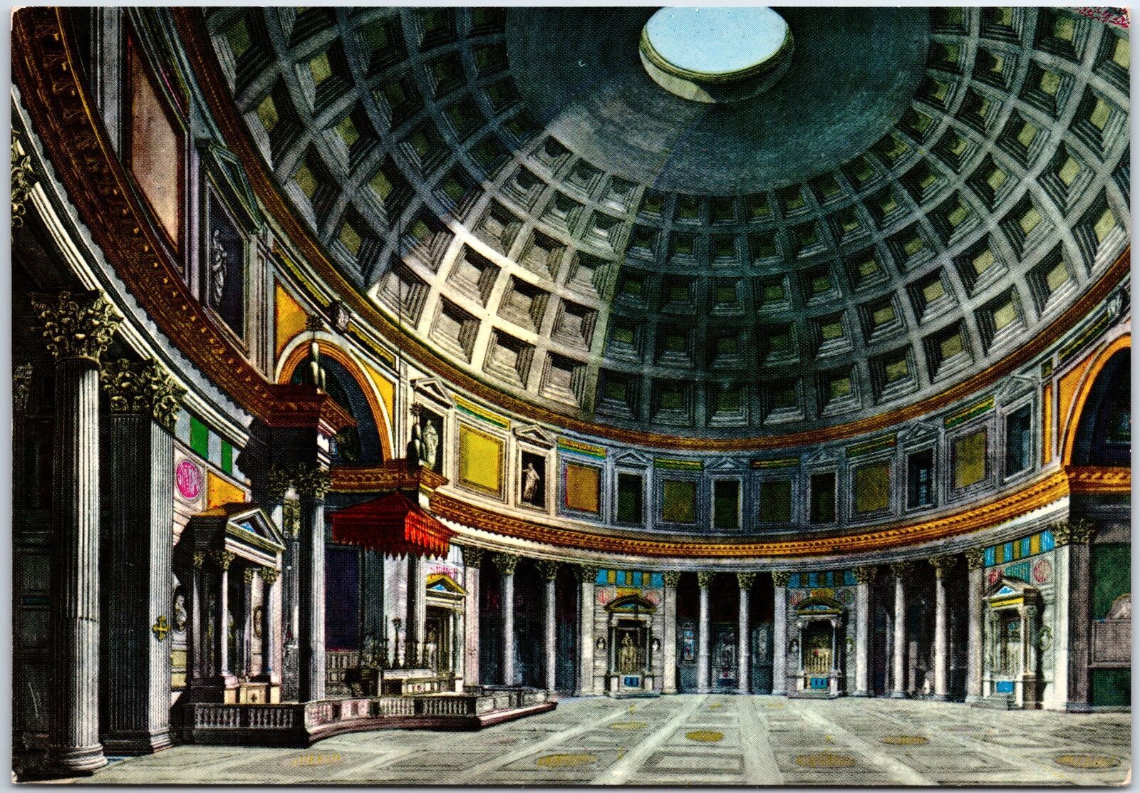 Continental Size Postcard Sights Scenes & Culture of Rome Italy 1960s ...