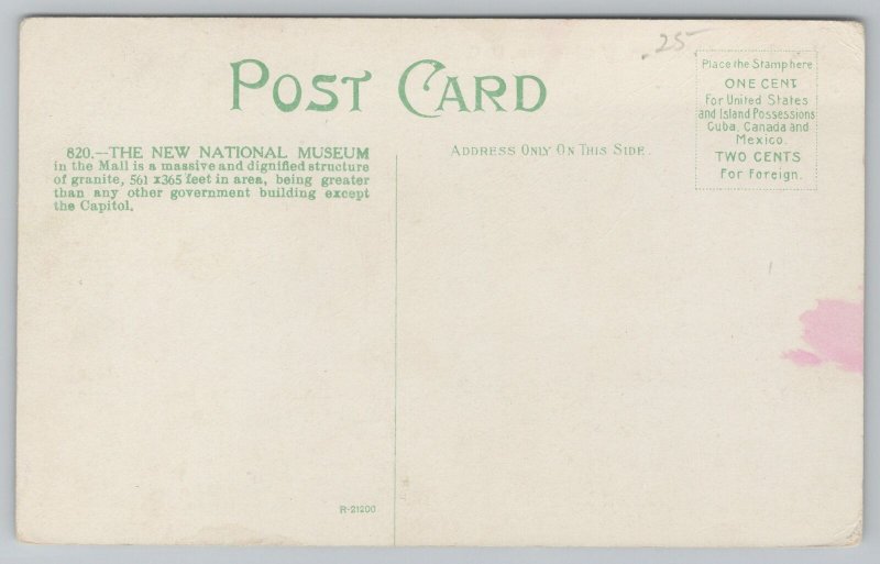Washington DC~Front View Of New National Museum~Vintage Postcard ...