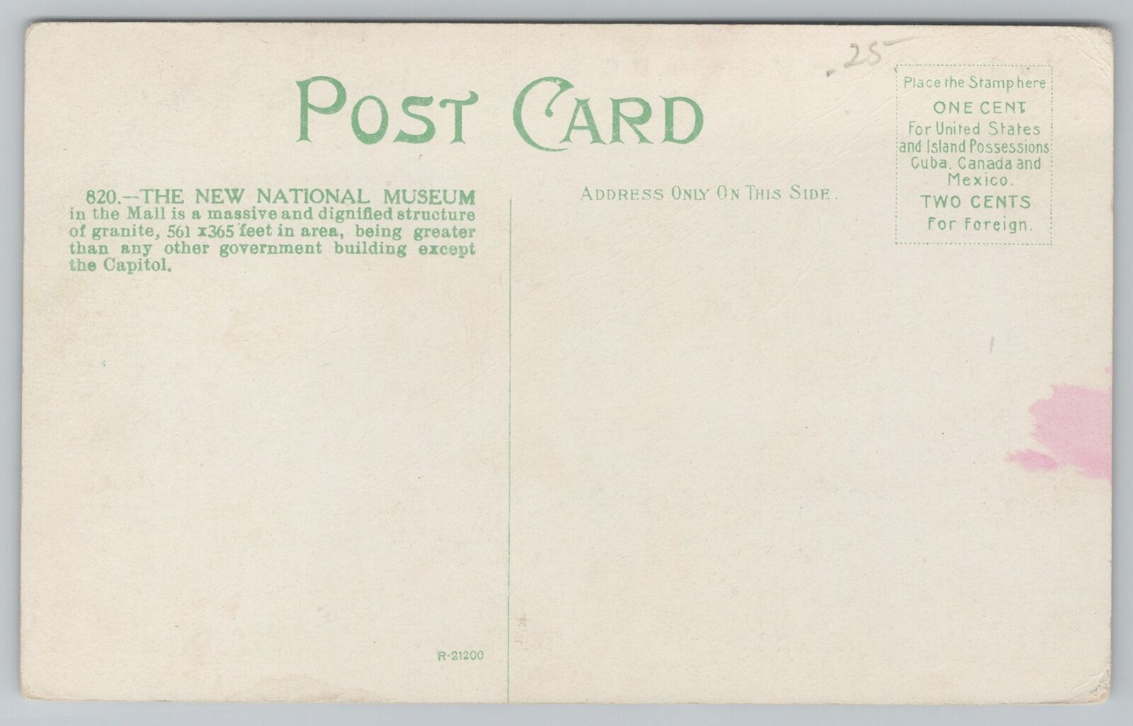 Washington DC~Front View Of New National Museum~Vintage Postcard ...