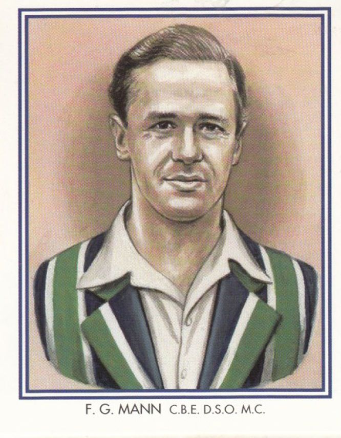 FG George Mann Middlesex Cricket Club Cricketer Rare Cigarette Card ...
