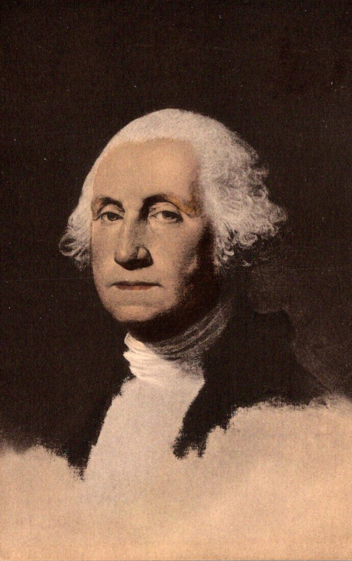 George Washington The Father Of The Country Handcolored Albertype ...