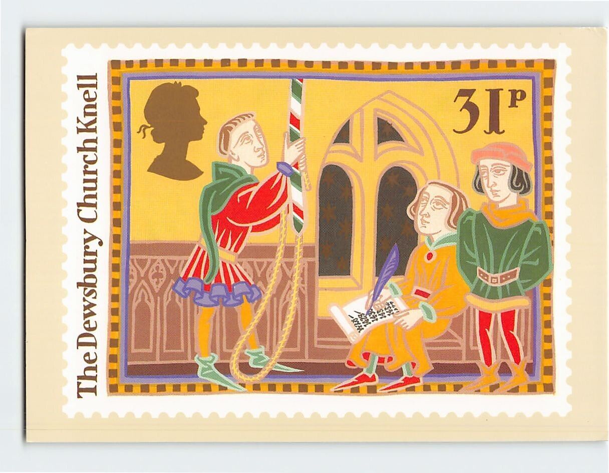 Postcard The Dewsbury Church Knell, 31P Commemorative Stamp, Dewsbury ...