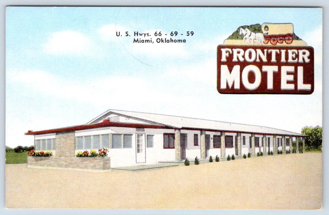 Route 66 69 59 Miami Oklahoma Frontier Motel*Kropp Natural Color ...