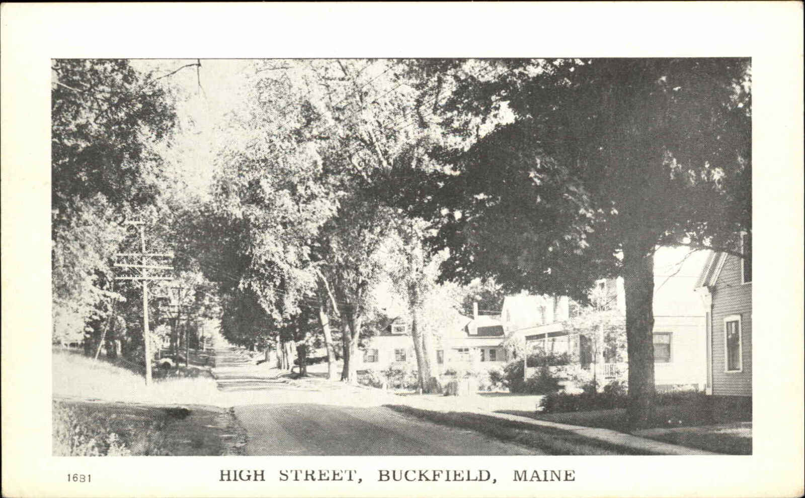 Buckfield Maine ME High Street c1950s-60s Postcard | United States ...