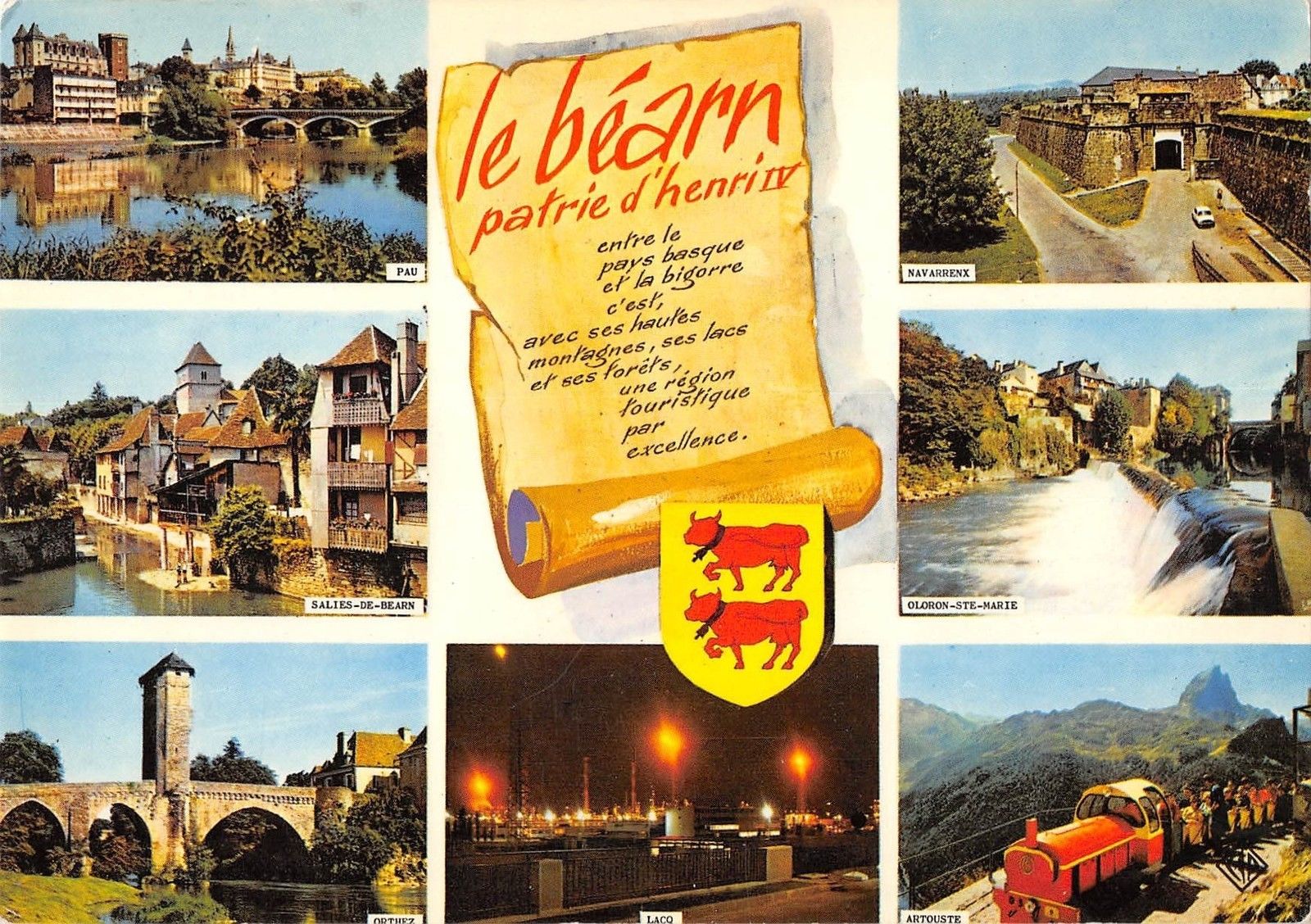 BR49780 Le bearn map cartes geographiques France | Europe - France ...