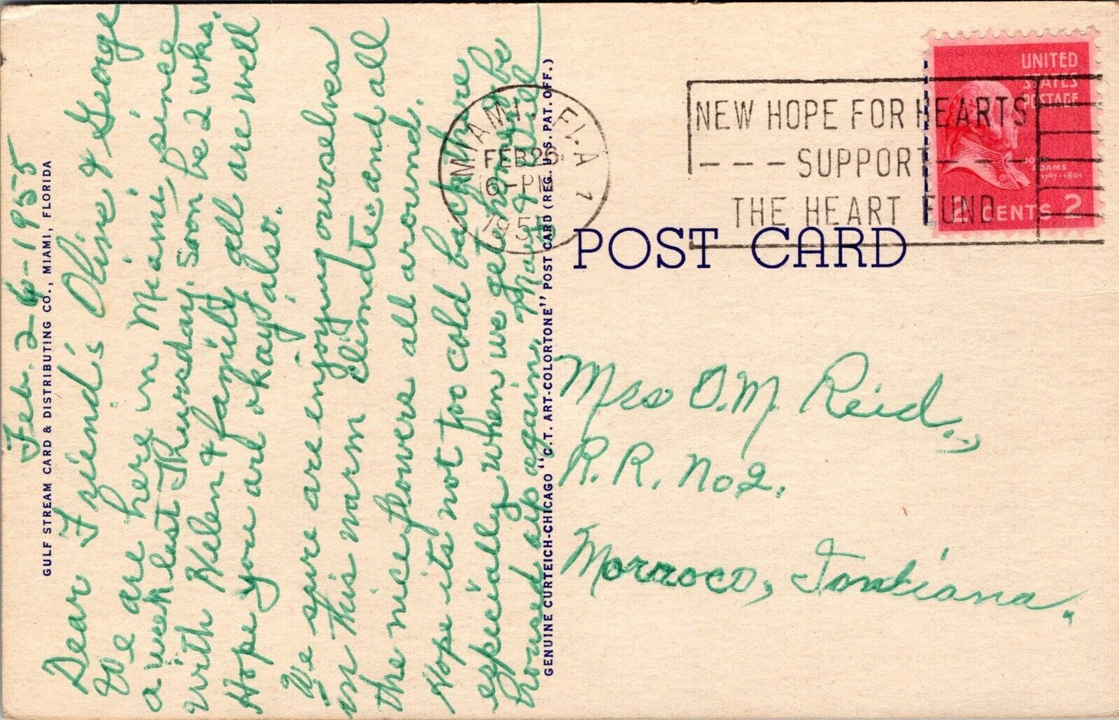 Vtg Miami Florida FL Bayfront Park from Rock Garden 1950s Linen View ...