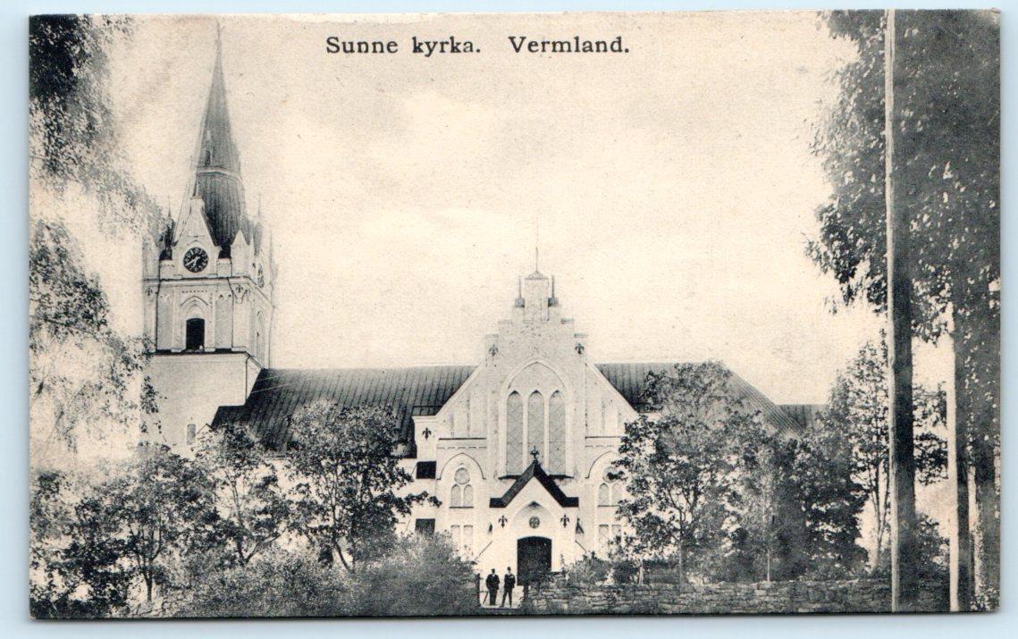 SUNNE, VÄRMLAND Sweden ~ SUNNE KYRKA Church ca 1910s Postcard | Europe ...