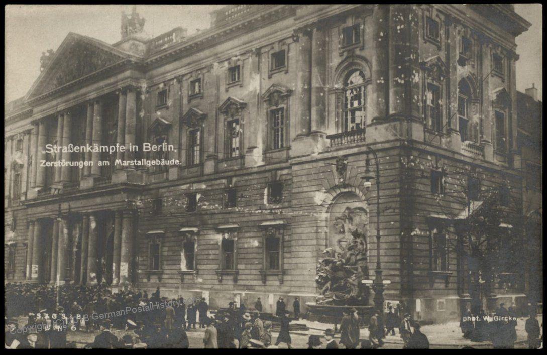 German Revolution 1919 Berlin Marstall Strassenkampf Freikorps RPPC ...