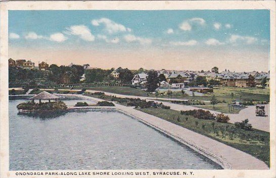 New York Syracuse Onondaga Park Along Lake Shore Looking West | United ...