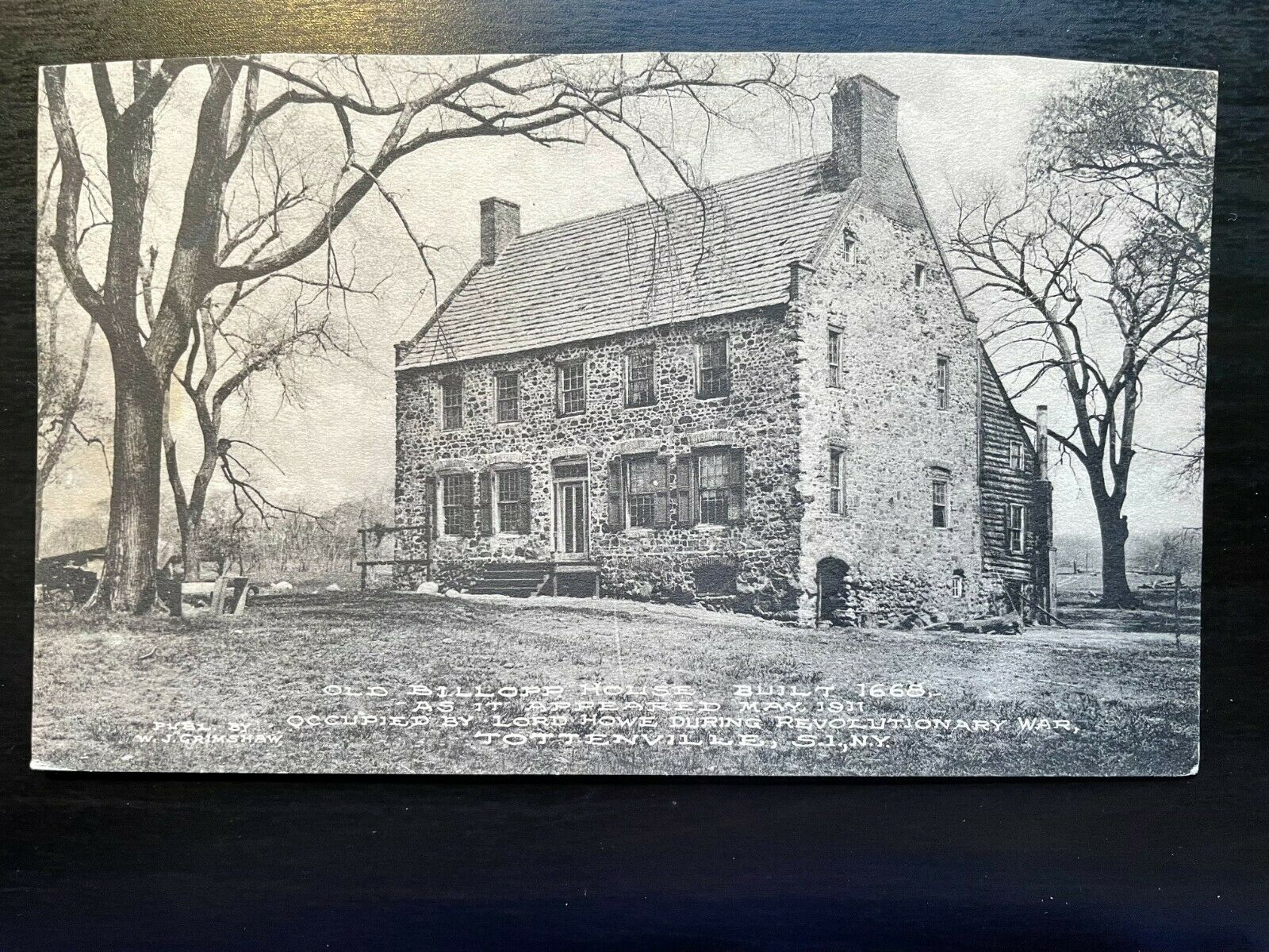 Vintage Postcard 1907-1915 Billopp House Built 1668 Tottenville Staten ...