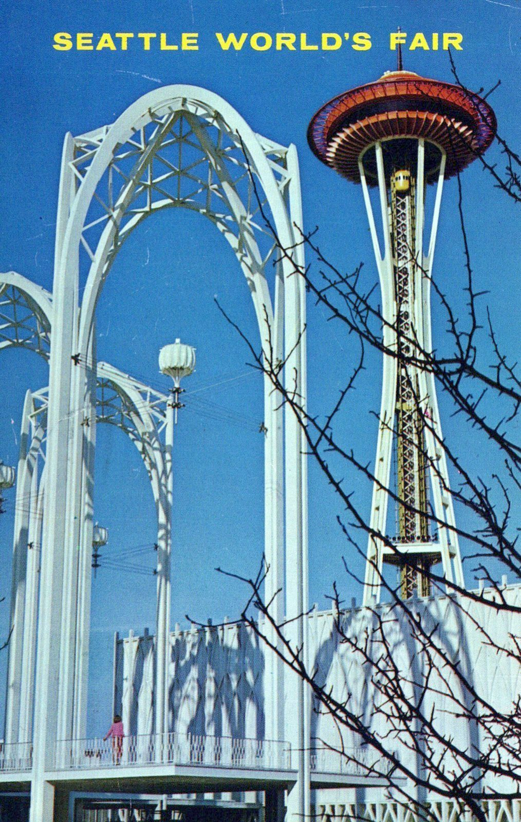 Vintage Postcard U.S. Science Building Spires Space Needle Seattle ...
