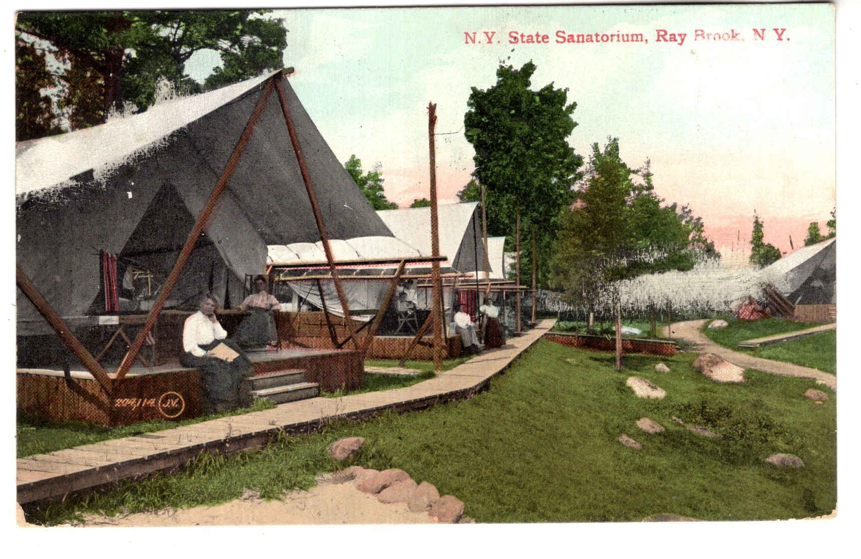 N Y State Sanatorium, Ray Brook, New York, Used 1911 | United States ...