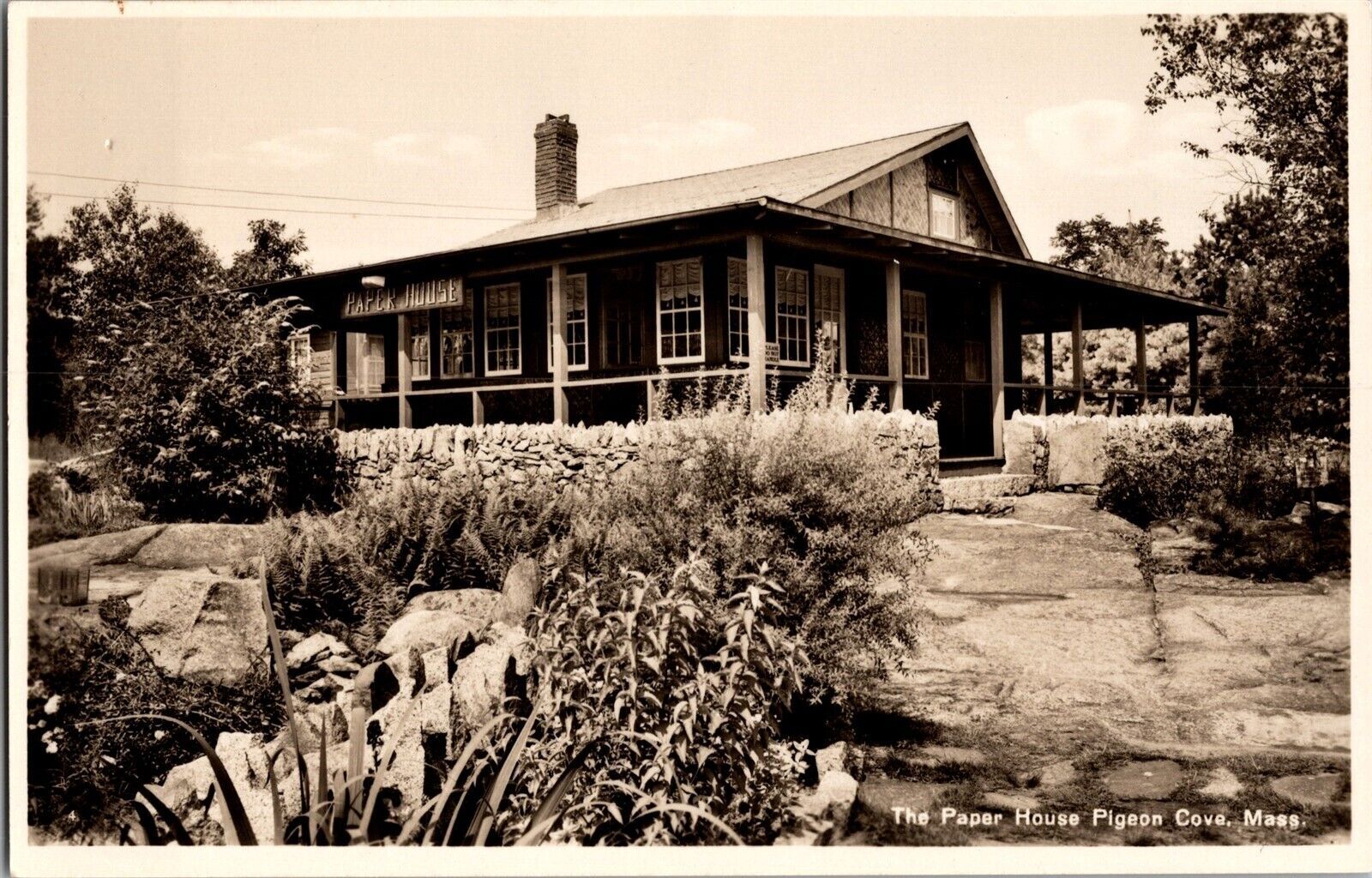 RPPC House Made of Newspaper, Paper House Pigeon Cove Rockport MA ...