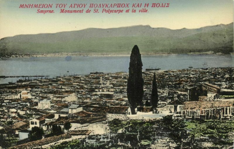 turkey, SMYRNA SMYRNE IZMIR, Panorama St. Polycarp (1910s) Decipris ...