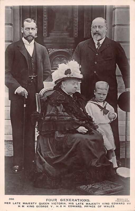 Four Generations, Queen Victoria, King Edward VII, George V, Prince of ...