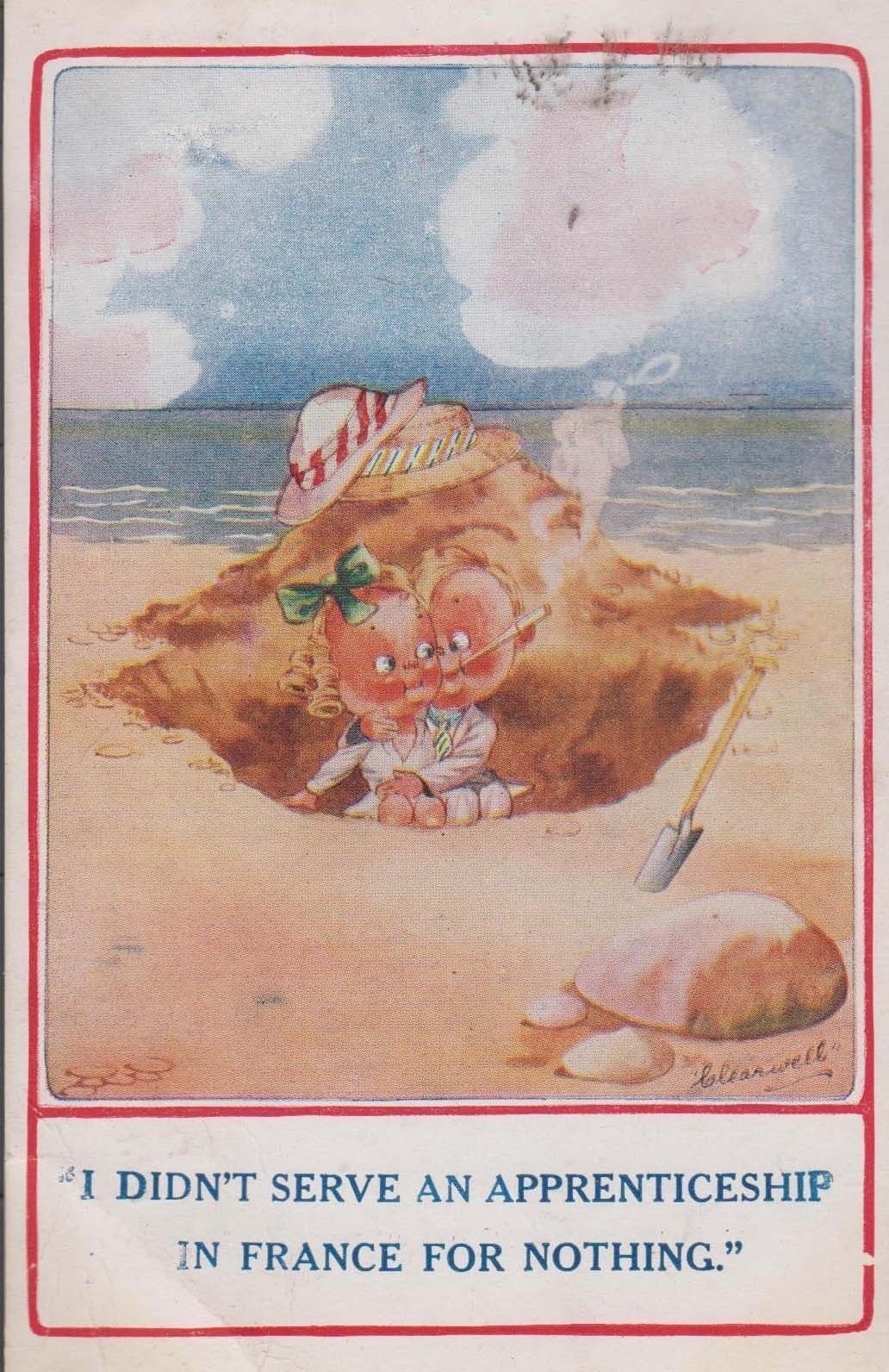 Apprentice Apprenticeship France Trench Bunker In Beach Military Comic ...