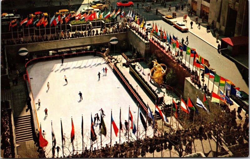 Rockefeller Plaza Skating Rink Birds Eye View Worlds Most Famous Rink ...