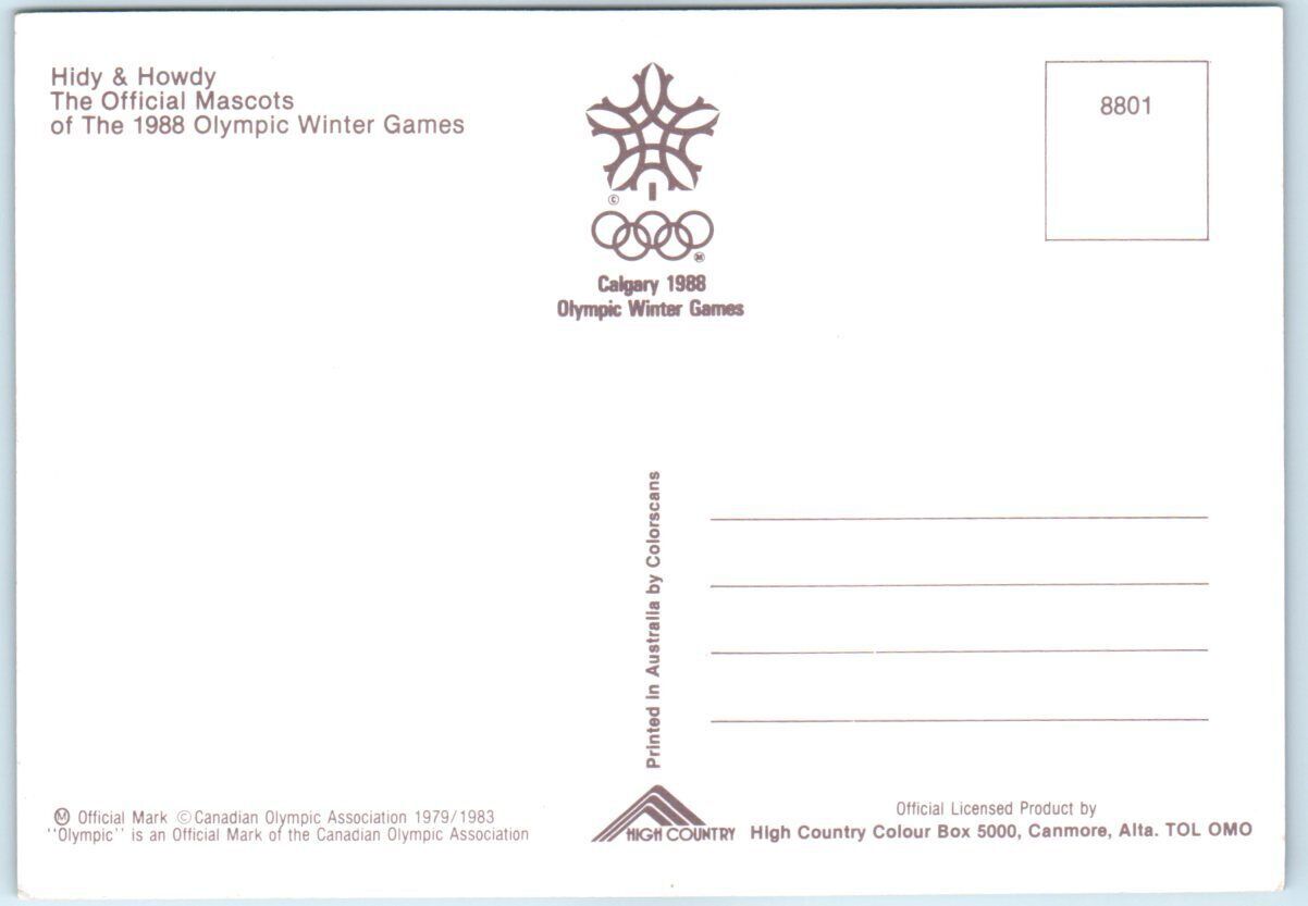 Hidy & Howdy, The Official Mascots of The 1998 Olympic Winter Games ...