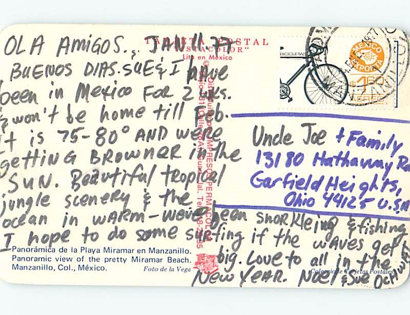 Pre-1980 MIRAMAR BEACH Manzanillo - Colima Mexico F5854 | Latin & South ...