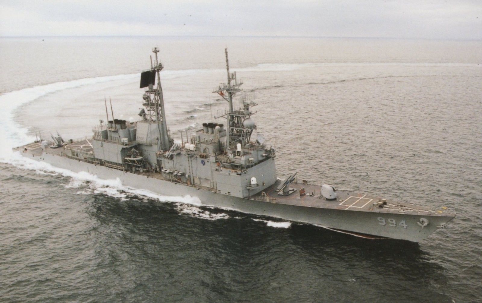 USS Callaghan Intrepidity Kidd Class Guided Missile Destroyer Postcard ...