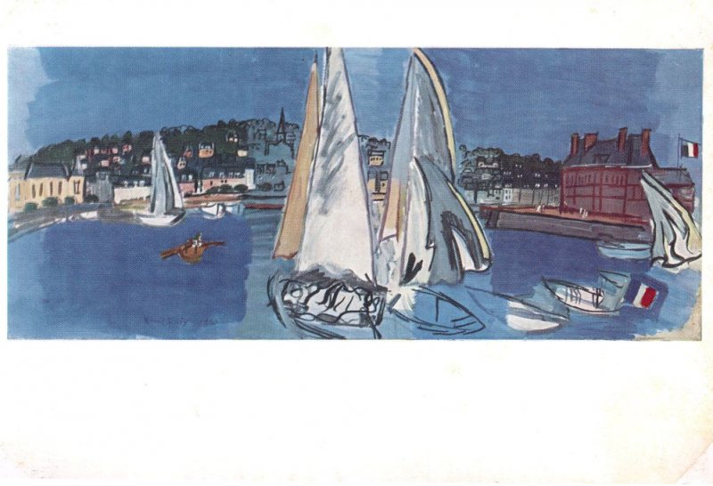 Raoul Dufy Yachts Boats Deauville Drying The Sails Painting Tate ...