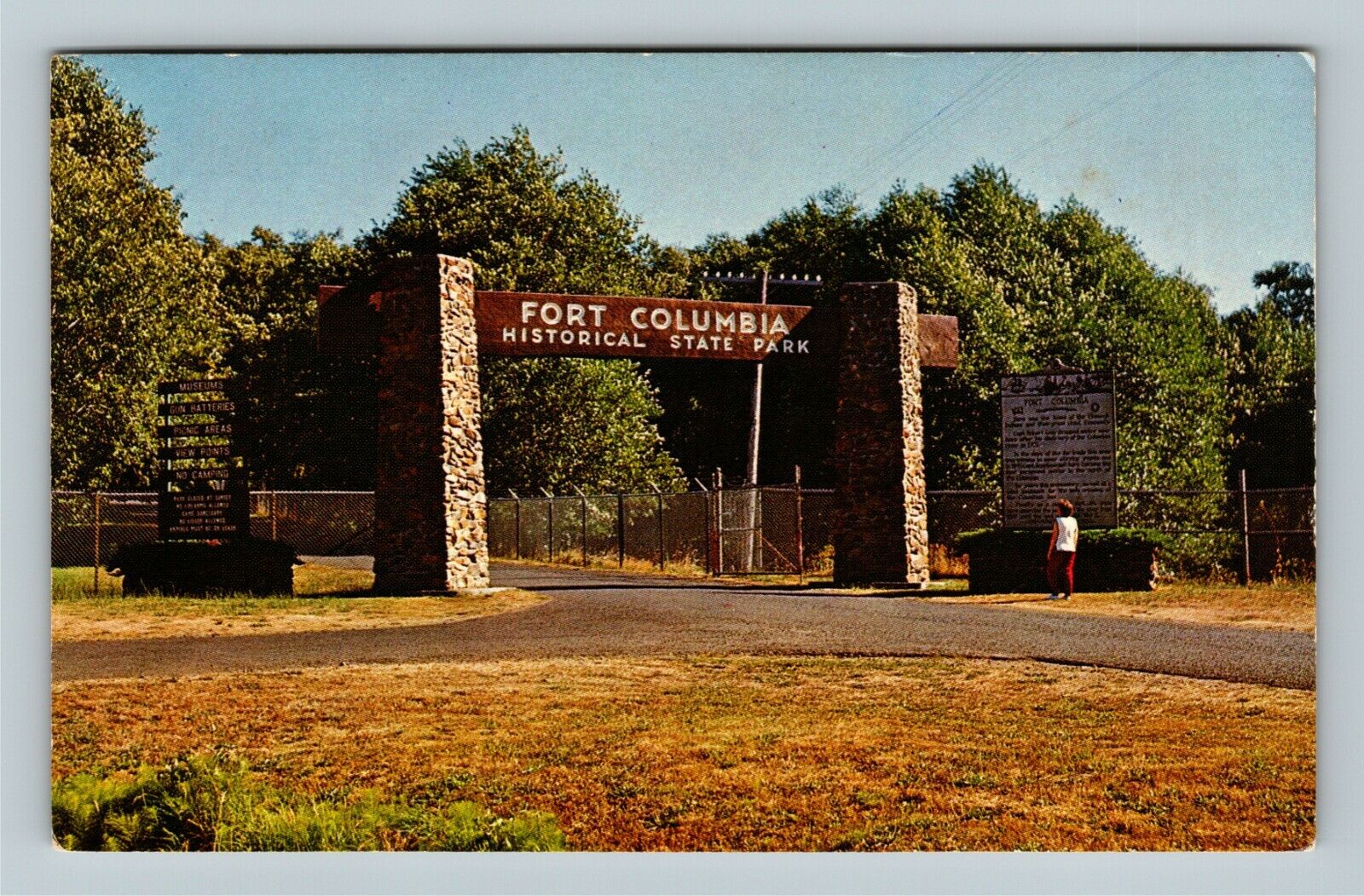 Historical Fort Columbia State Park Entrance Chinook Washington Vintage ...