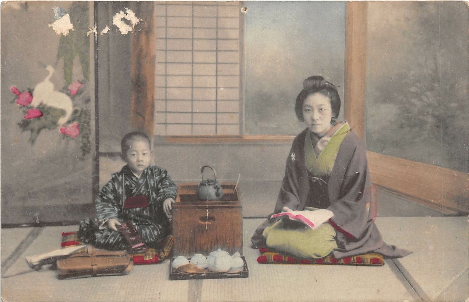 uk41941 family photo japan costume types folklore geisha | Asia ...