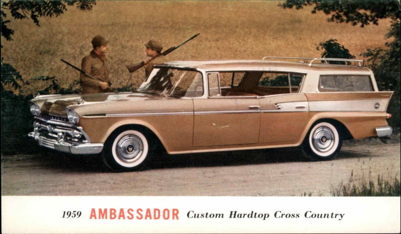 1959 Ambassador Custom Hardtop Cross Country Station Wagon Hunting Ad ...