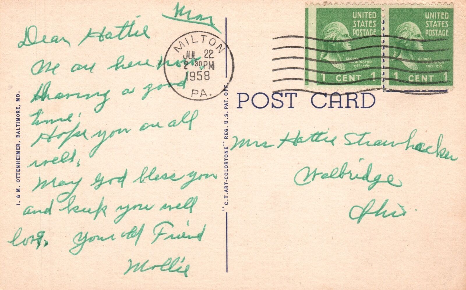 Vintage Postcard 1958 City College Campus Building Grounds Baltimore ...