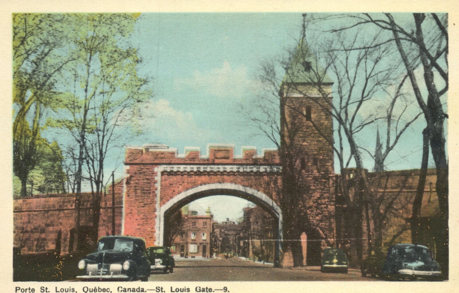 Vintage Postcard Porte Saint Louis St Louis Gate Quebec Canada | Canada ...
